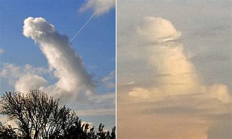 Woman Shocked To Spot A Phallic Shape Form In The Clouds Daily Mail Online