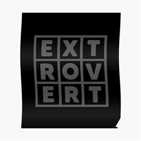 Extrovert Poster For Sale By PrimeDeal Redbubble