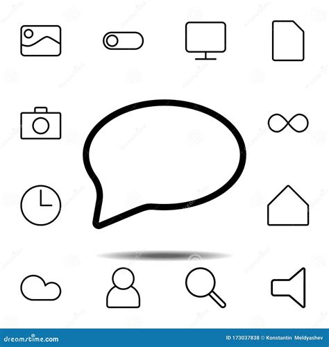 Message Icon Simple Thin Line Outline Vector Element Of Minimalistic Web Icons Set For Ui And