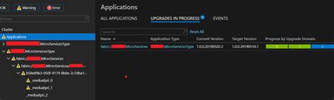 service fabric fails to roll back application when deployment fails