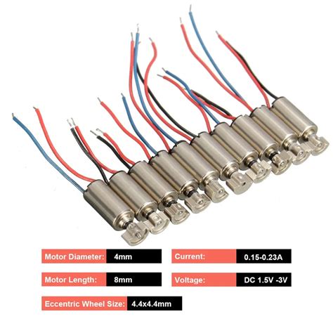 10pcs 4x8mm Dc1 5 3v Micro Coreless Vibrating Motors Vibration Motor