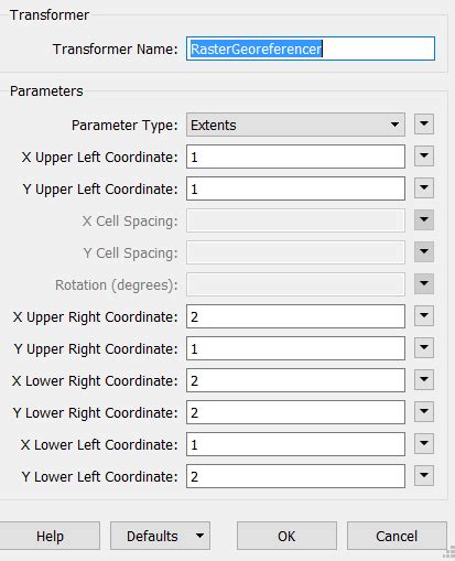 Fme Form Convert Png To Geotiff Invalid Pixelsize In Geotransform Array In Fme Geographic