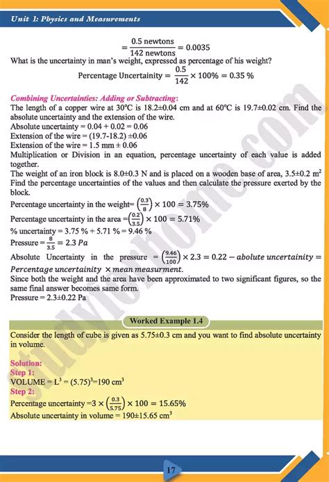 Measurements Chapter Physics Th Text Book