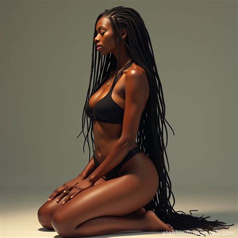 Nilotic Figure With Dreads Stable Diffusion Online