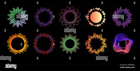 Music Waves Circle Audio Sound Waveform 3d Energy Radial Pattern Data Frequency Abstract