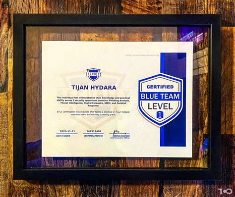 Tijan Hydara On Linkedin Btl1 Securityblueteam Certification Cyber Cybersecurity Splunk