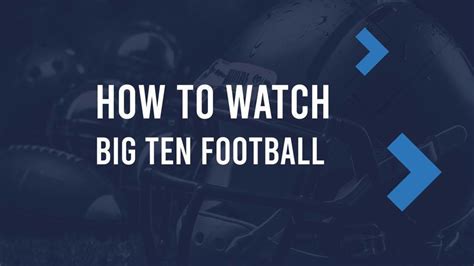 Big Ten Games Today How To Watch Big Ten Network Tv Schedule Live Streaming Options Week 5