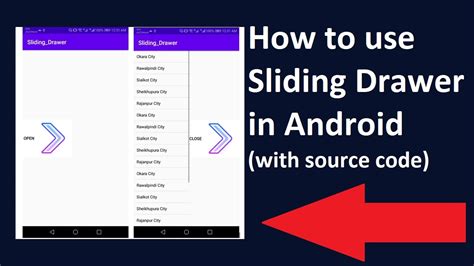How To Use Sliding Drawer In Android Freetechport 2020 Youtube