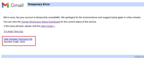 How To Fix Error Code 1010 In Gmail