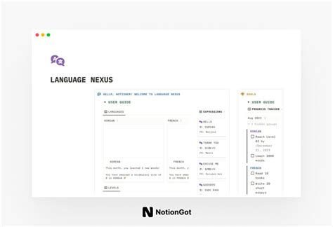 10 notion templates for language learning best notion templates for