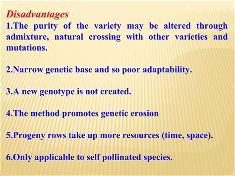 Breeding Self Pollinated Crops Ppt