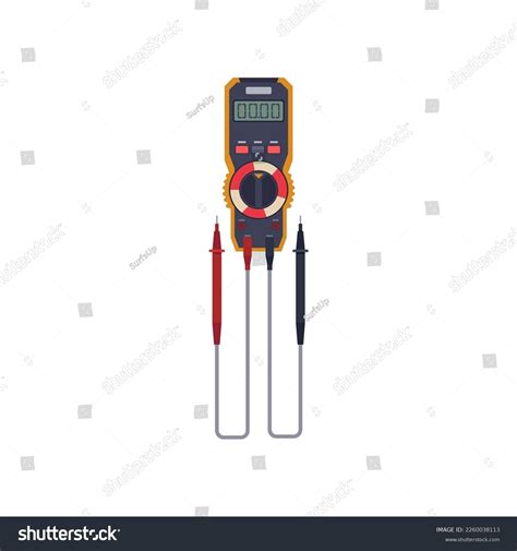 Digital Multimeter Probes Vector Illustration Cartoon Stock Vector Royalty Free 2260038113