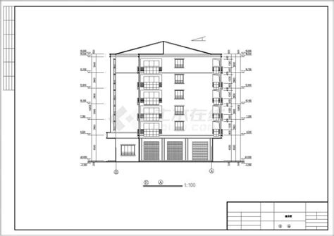 某城市大型高级商住楼建筑方案全套设计施工cad图纸住宅小区土木在线