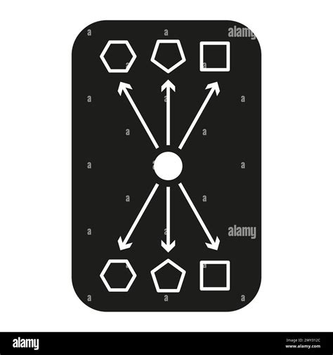 Distributed Network Icon Central Connection Point Hexagon And Square