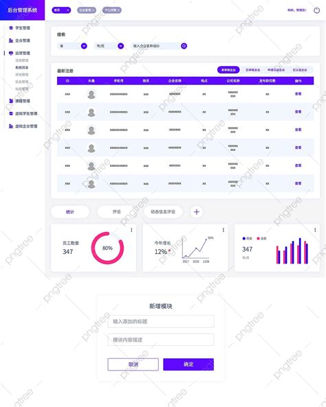 Background Management System Template Download On Pngtree