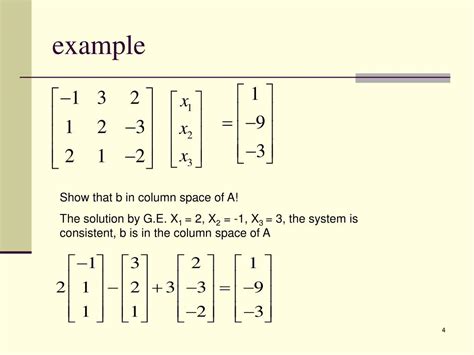 PPT 5 5 Row Space Column Space And Nullspace PowerPoint Presentation ID 4492157