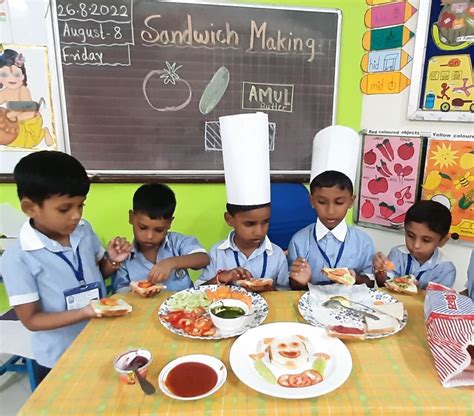 Sandwich Making Activity Naval Kg School Mankhurd