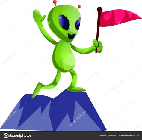 Alien Flag Illustration Vector White Background Stock Vector By ©yay