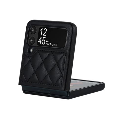 Кожаный чехол For Samsung Galaxy Z Flip 3 Самсунг Z Flip 3 чехол