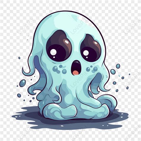 귀여운 유령 벡터만화클립 아트상표 Png 일러스트 무료 다운로드 Lovepik