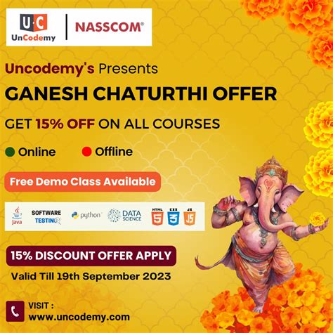 Uncodemy On Linkedin Uncodemy Ganeshchaturthi Discountoffer Specialoffer Learnwithuncodemy