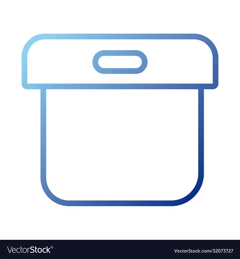Office Carton Box Gradient Style Icon Royalty Free Vector