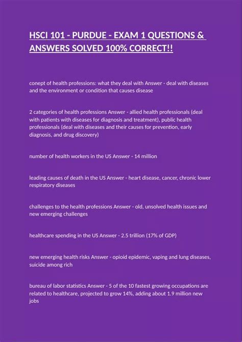 Hsci 101 Purdue Exam 1 Questions And Answers Solved 100 Correct Hsci 101 Stuvia Us