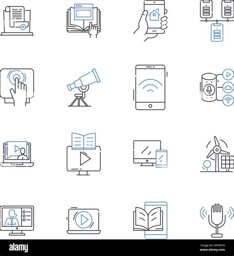 Ai Powered Chat Line Icons Collection Conversational Intelligent Responsive Advanced