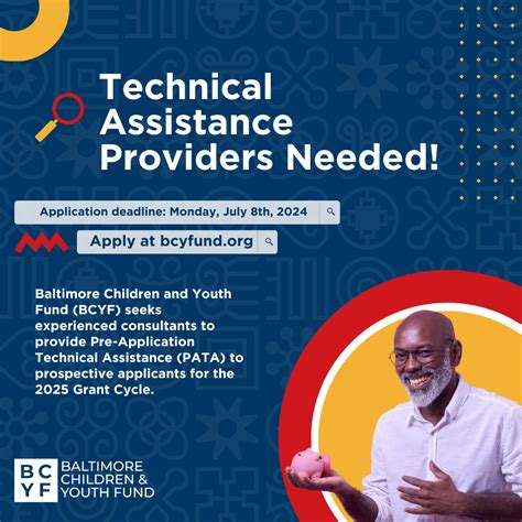 Technical Assistance Providers Needed 2025 Grant Cycle BCYF