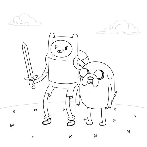 Hora De Aventura Para Colorir Imprimir E Desenhar Coloringlib Com