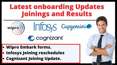 Wipro Elite Update Cognizant Capgemini Joining Infosys DOJ Reschedule Latest Joining