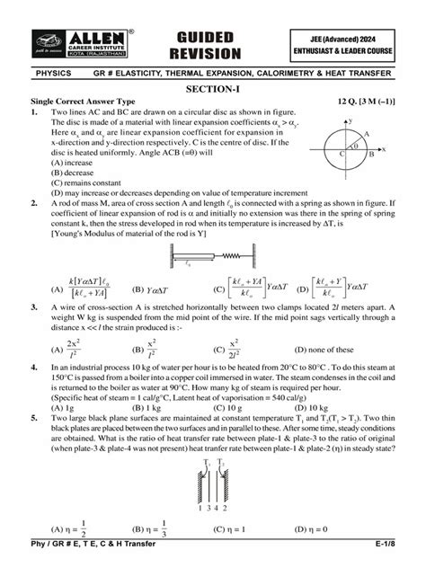 Elasticity Thermal Heat Pdf