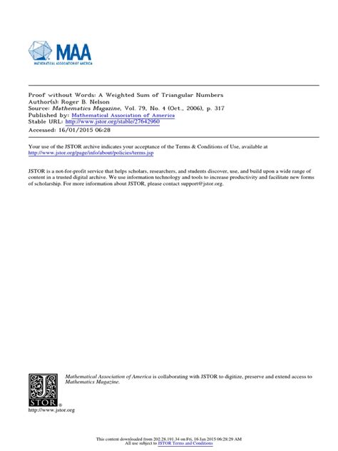 Proof Without Words A Weighted Sum Of Triangular B Annas Archive Pdf