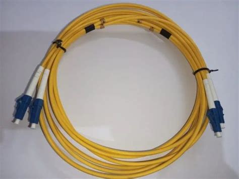 FIBER OPTICAL Lc To Lc Single Mode Duplex Patch Cord Lszh Yellow At In New Delhi
