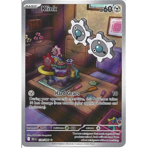 Pokemon Trading Card Game 139086 Klink Illustration Rare Card Sv