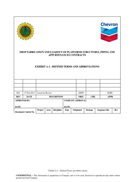 Exhibit A 1 Technical Abbreviations Pdf