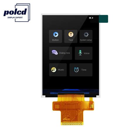 Polcd 18 Pin 24 Spi Tft Lcd Display St7789v2 Tft Touch Screen Display