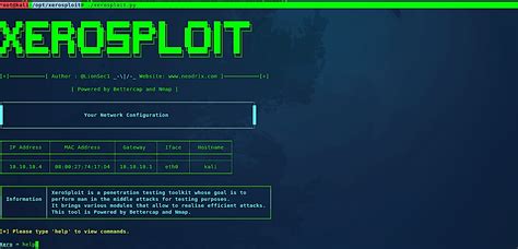 Xerosploit Man In The Middle Framework October 9 2025