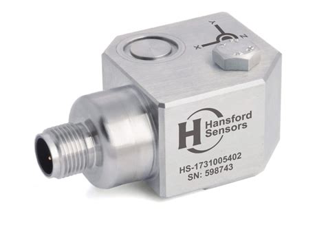 Hs 173 Side Exit 4 Pin M12 Triaxial Accelerometer Hansford Sensors