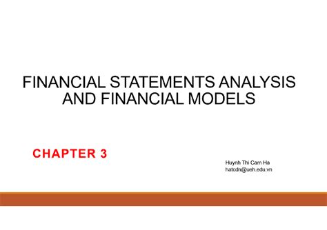 Chapter 3 Financial Statements Analysis And Models Course Code 2