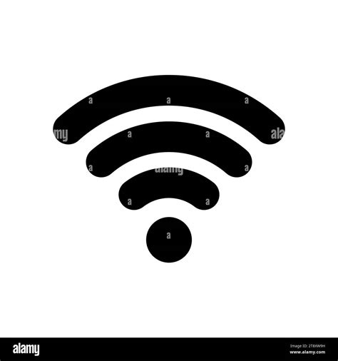 Wi Fi Signal Symbol Black Wifi Icon In Flat Style Communication