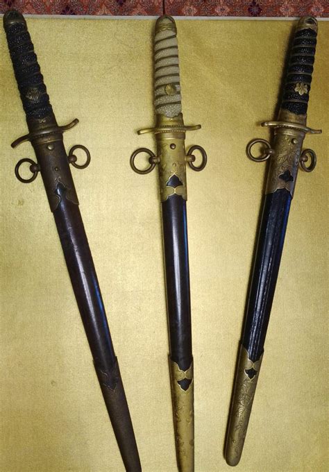 A collection of Japanese dirks