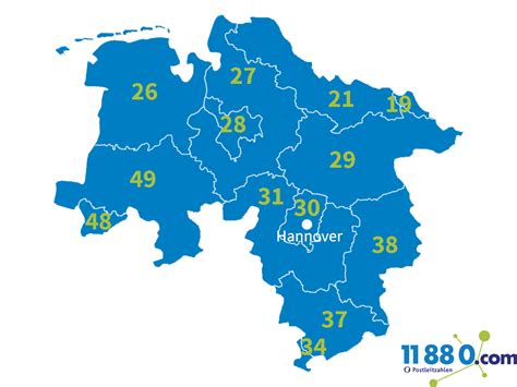 PLZ Niedersachsen Postleitzahlen De