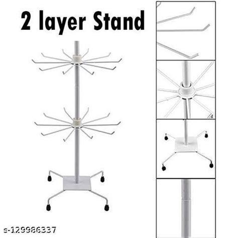 Metal 2 Layer Rotating Display Stand For Advertisement At ₹ 350piece In Mumbai