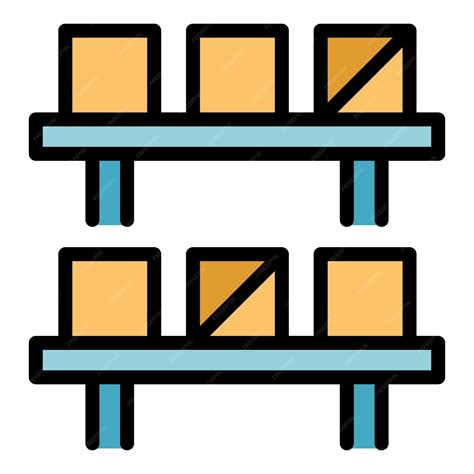 Premium Vector Mass Production Icon Outline Vector Factory Assembly Technology Conveyor Color Flat