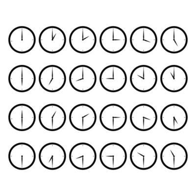 Clock Font Vector Art Icons And Graphics For Free Download