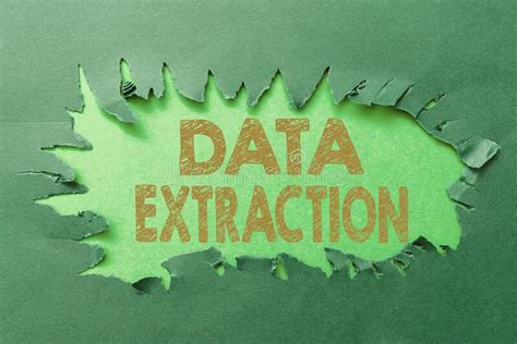 conceptual display data extraction business overview act or process of