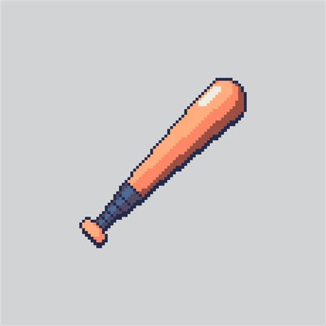 Pixel Art Illustration Bat Stick Pixelated Baseball Bat Baseball Bat Stick Icon 57057057