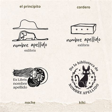 Kit Librero Ex Libris Sello Y Más La Sellería Sellos Para Libros