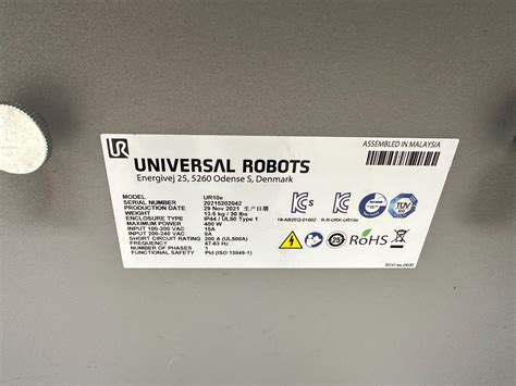 Universal Robot Model Ur10e